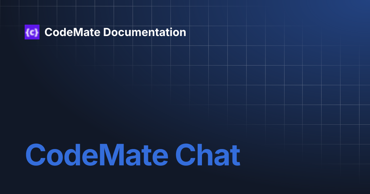 CodeMate Chat | CodeMate Documentation